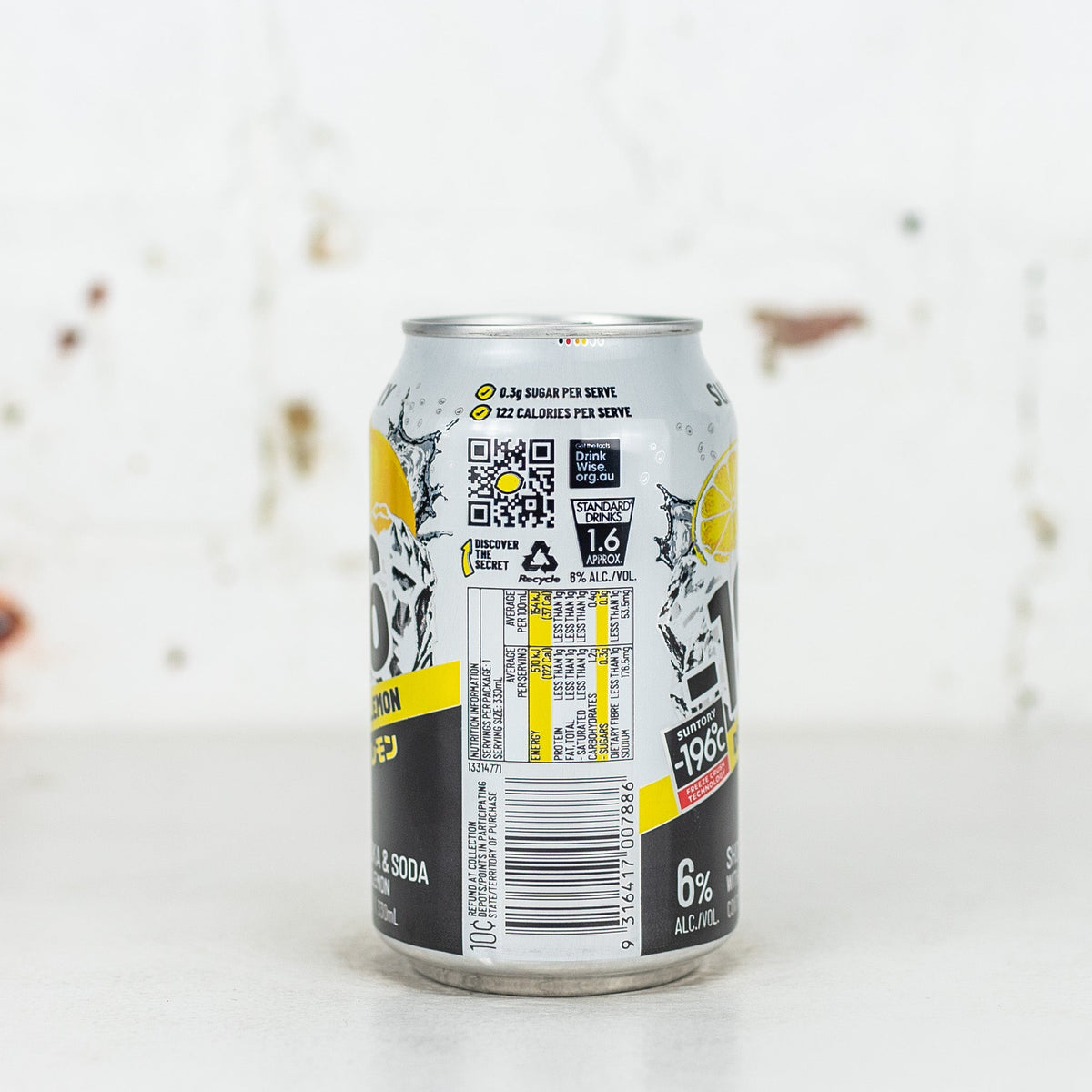 Suntory - -196 Double Lemon – Carwyn Cellars