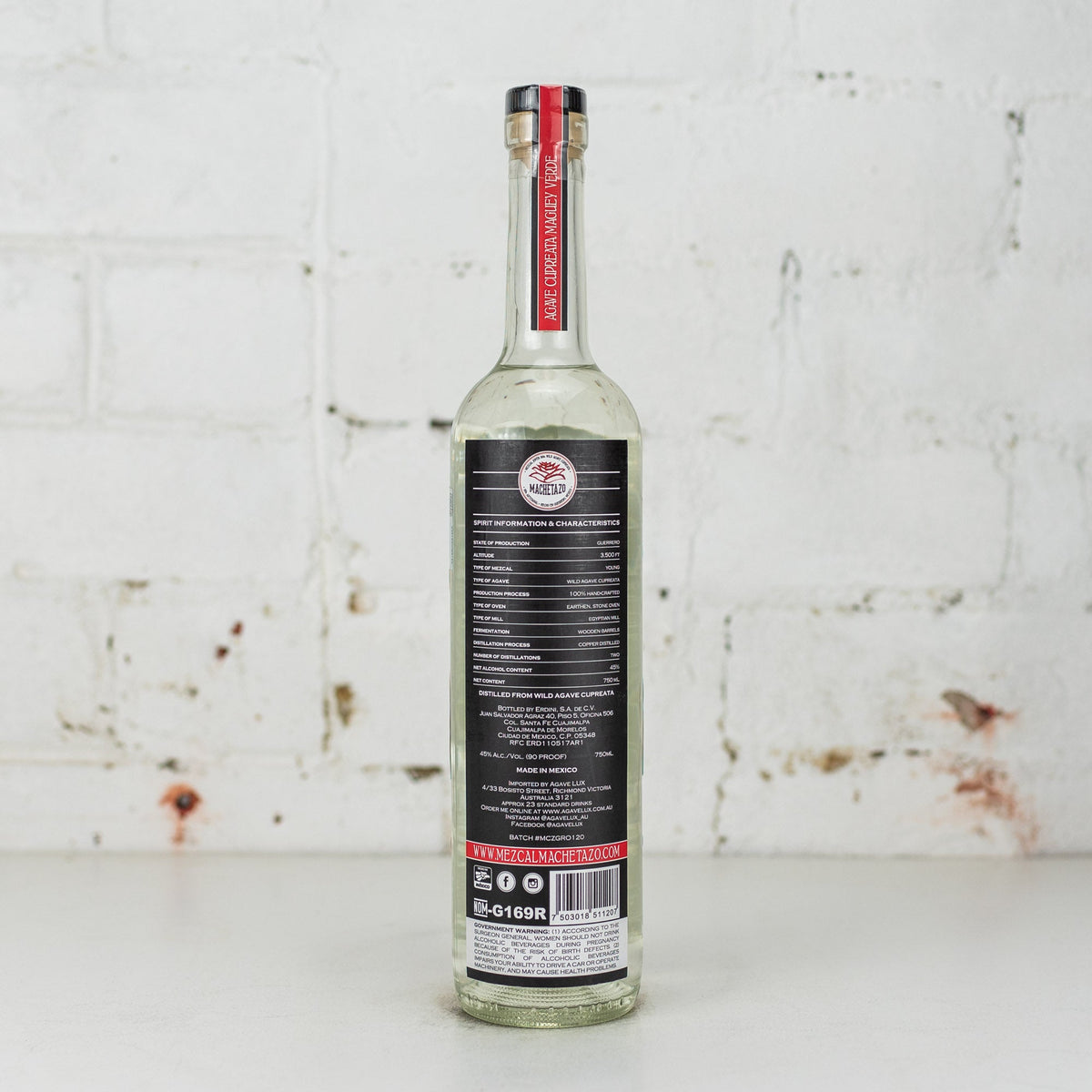 Machetazo - Cupreata Mezcal 750ml – Carwyn Cellars