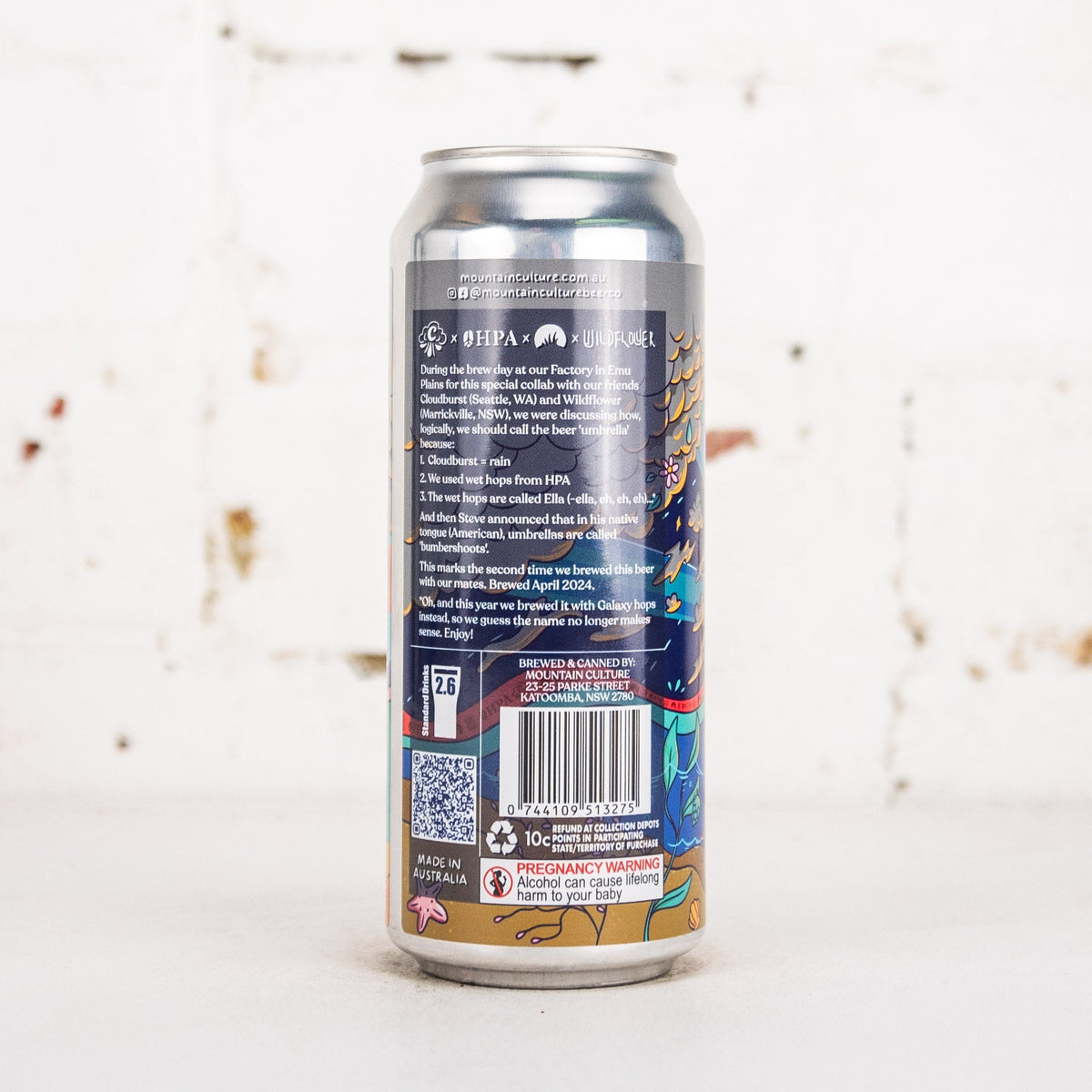 Mountain Culture x Wildflower x Cloudburst 'Bumbershoot' Wet Hop IPA ...