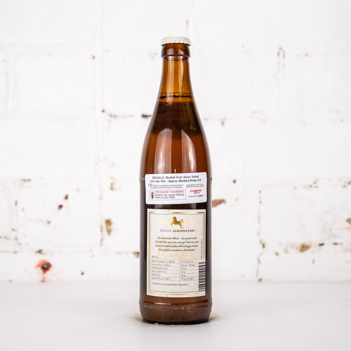 Riegele - Alcohol Free Weiss 500ml – Carwyn Cellars