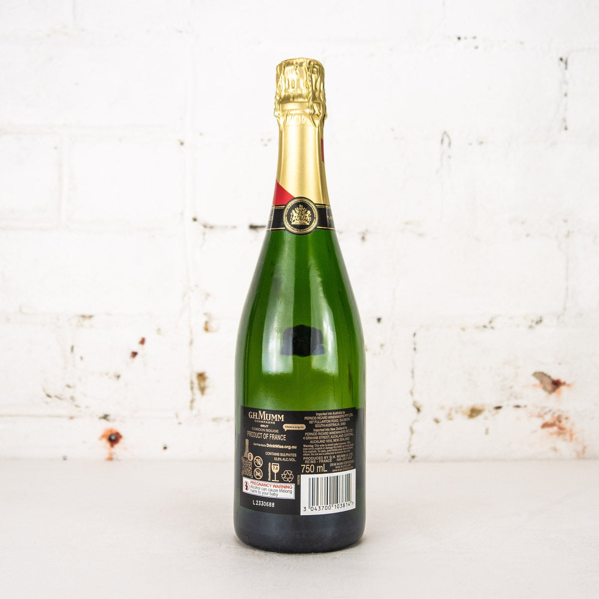 Mumm - Cordon Rouge Brut Champange NV 750ml – Carwyn Cellars