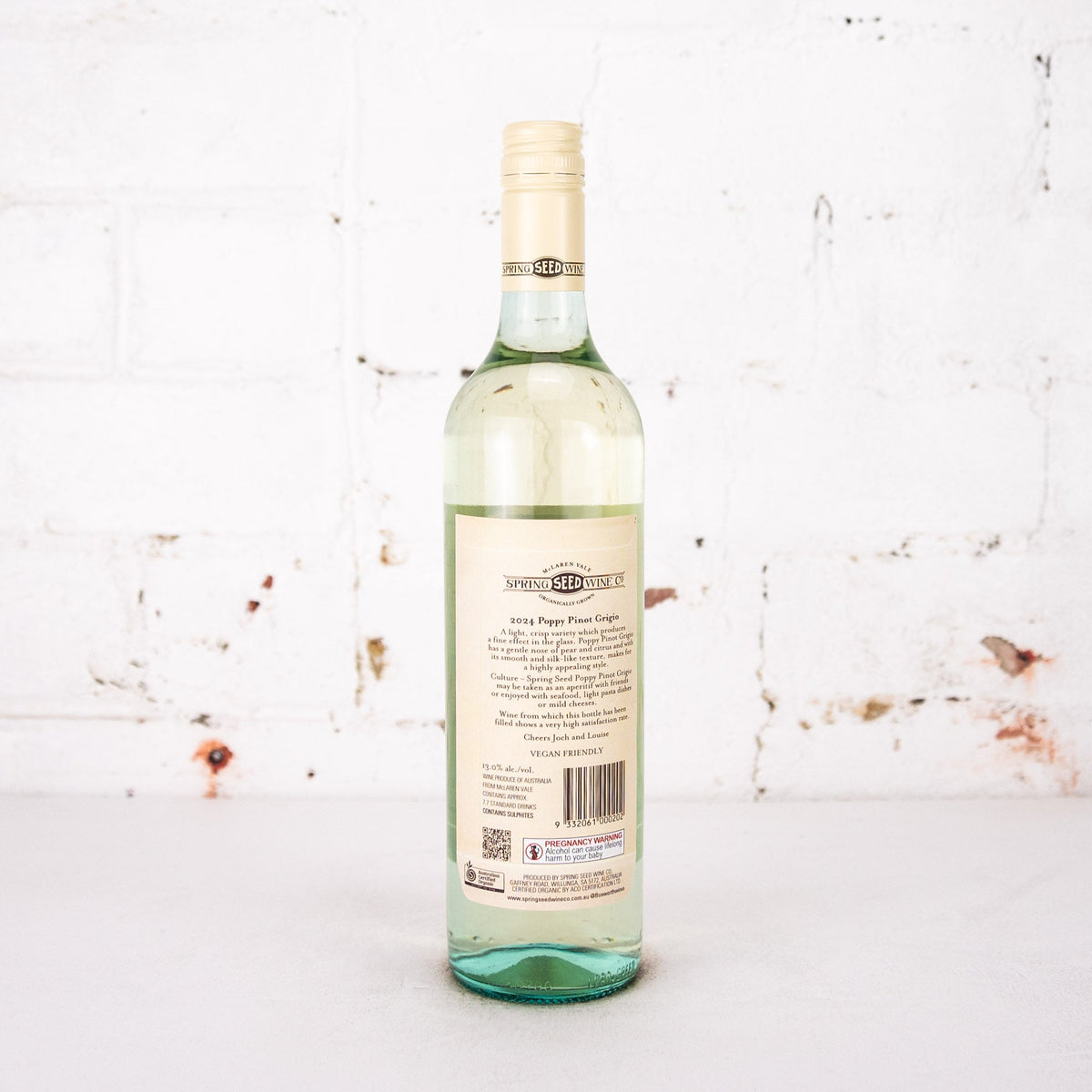 Spring Seed - Poppy Pinot Grigio 750ml – Carwyn Cellars