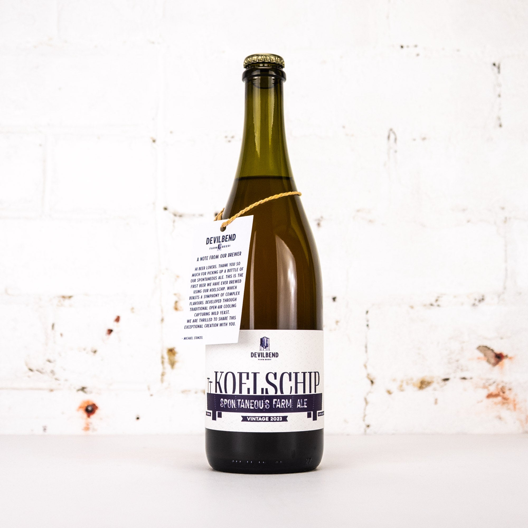 Devilbend - Koelschip Spontaneous Farmhouse Ale 2023 750ml – Carwyn Cellars