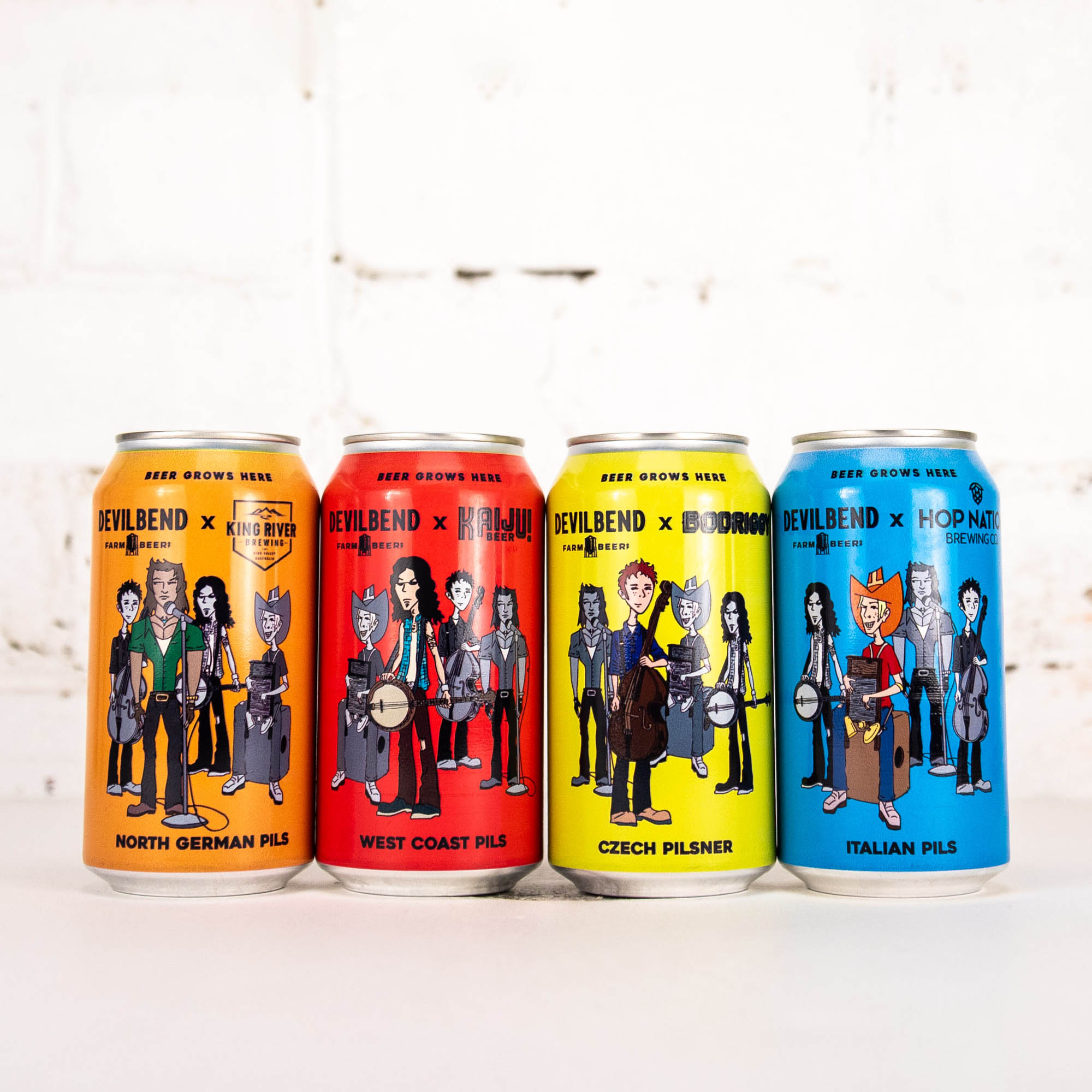 Devilbend & Friends - The Crispy Boi Band 4 Pack – Carwyn Cellars