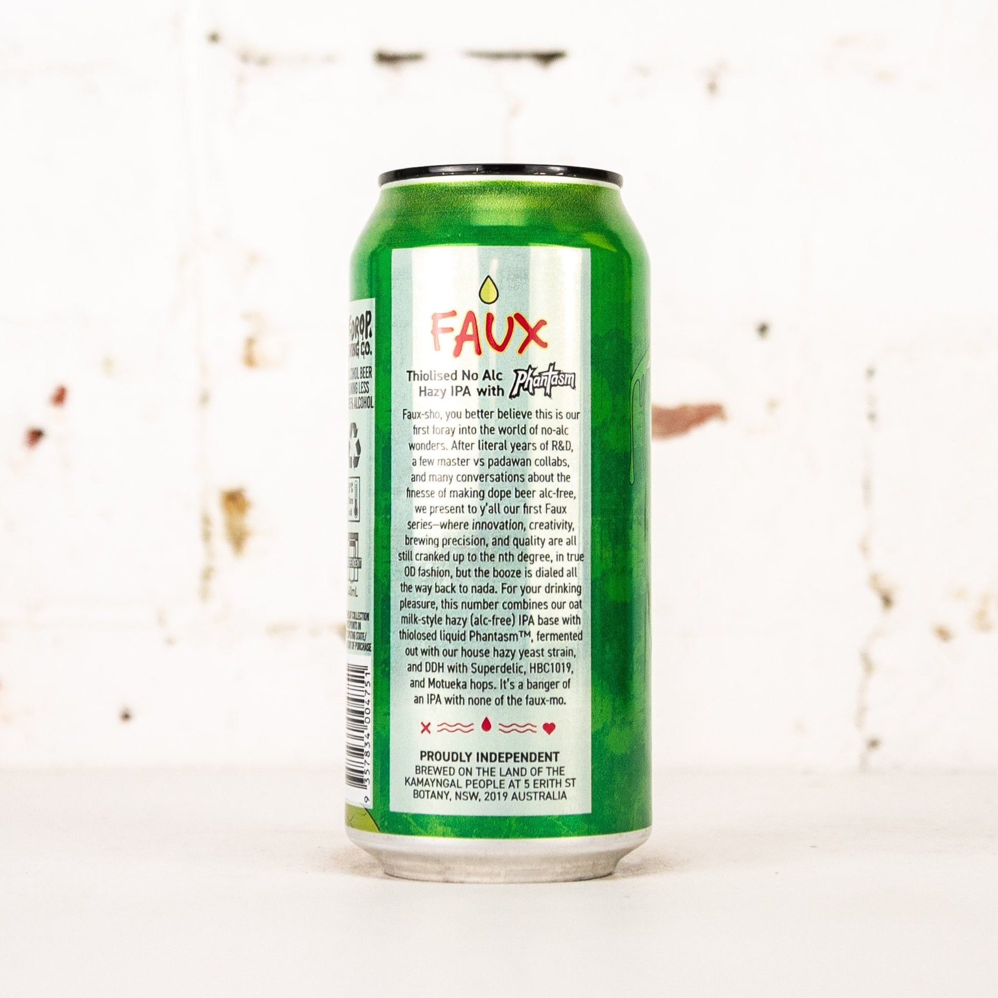 One Drop - Faux Non Alcoholic Thiolised Hazy IPA w/ Phantasm – Carwyn ...