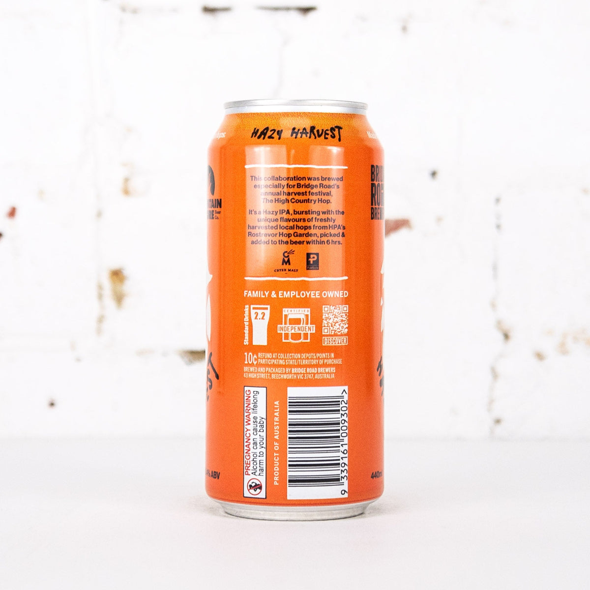 Bridge Road x Mountain Culture 'Hazy Harvest 2025' Fresh Hop IPA ...