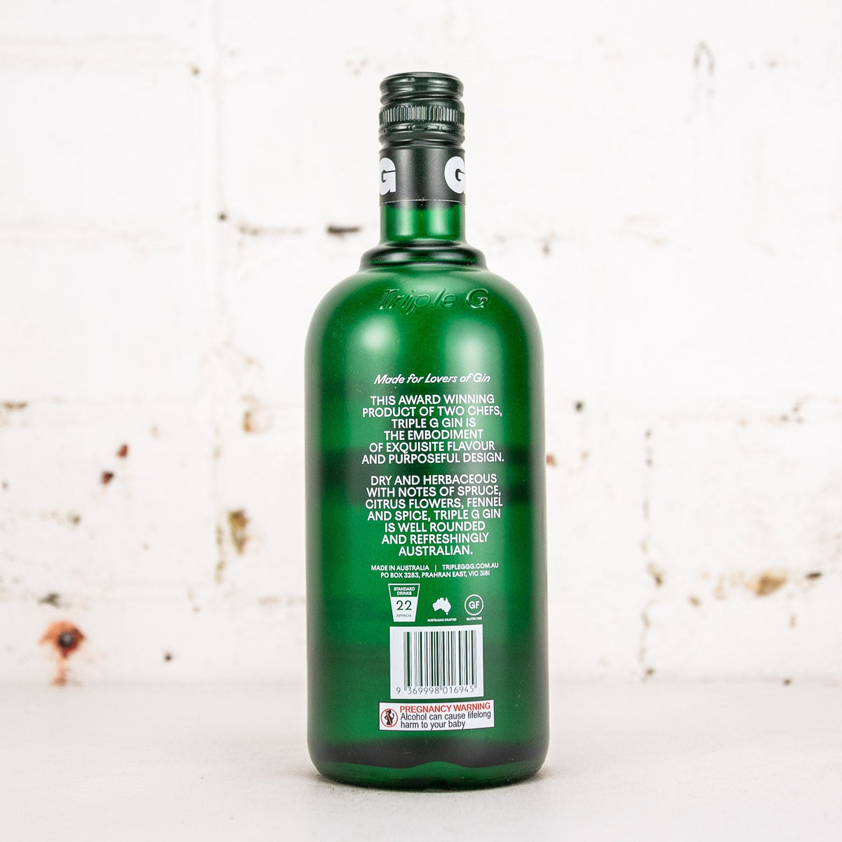 Triple G - Australian Dry Gin 700ml – Carwyn Cellars